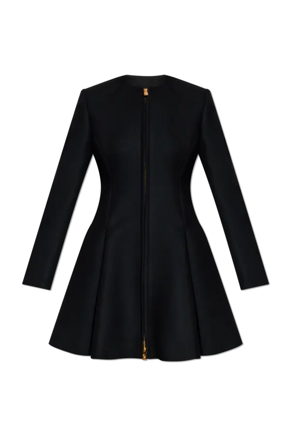Versace Wool Coat With Medusa Emblem