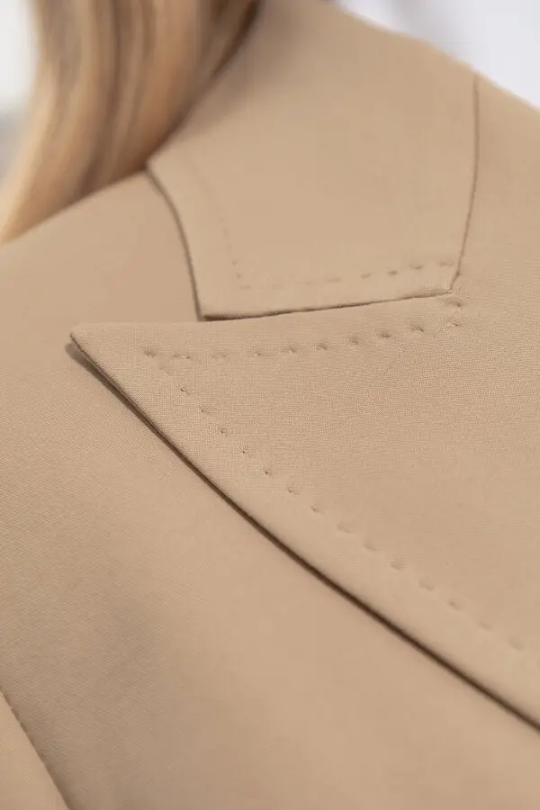Max Mara Double-breasted "suez" Blazer - Beige