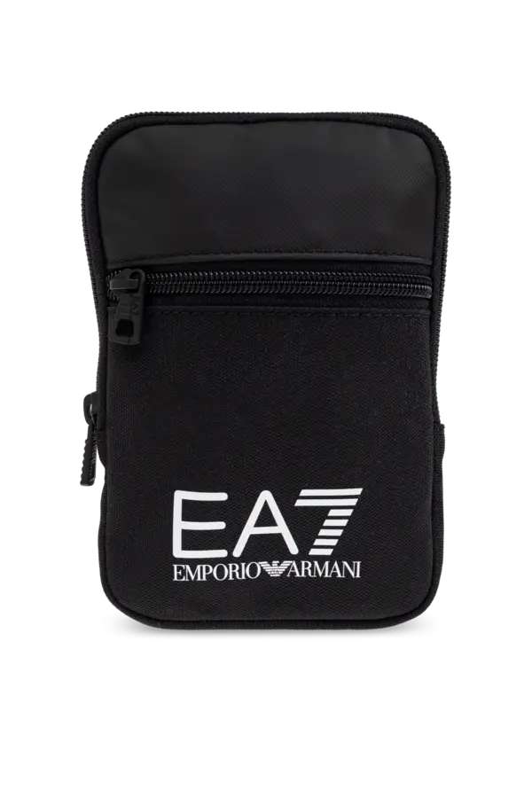 EA7 Logo Shoulder Bag - Black