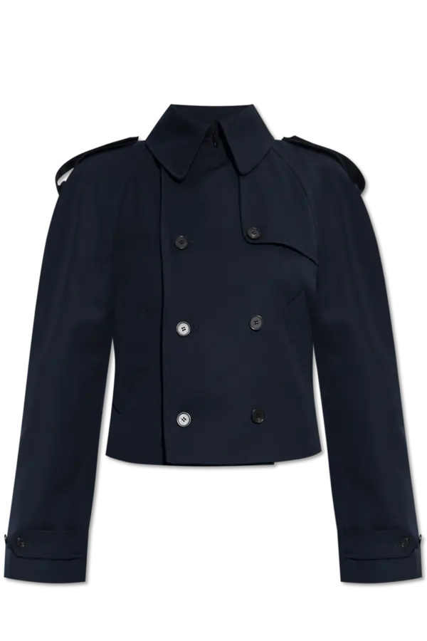 Alexander McQueen Short Double-breasted Jacket - Navy Blue