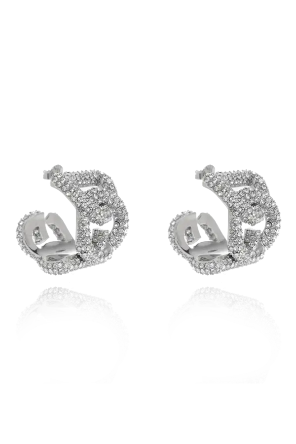 Dolce & Gabbana Logo Crystal Earrings