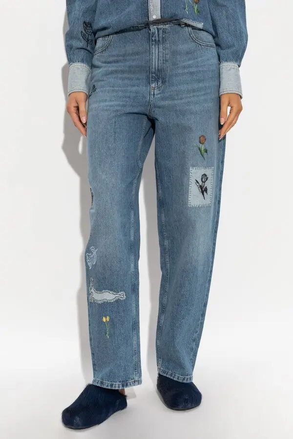 Marni Wide-leg Rigid Denim Jeans