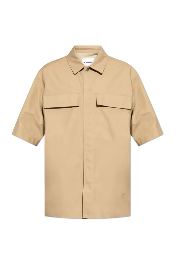 JIL SANDER Short Sleeve Shirt - Beige