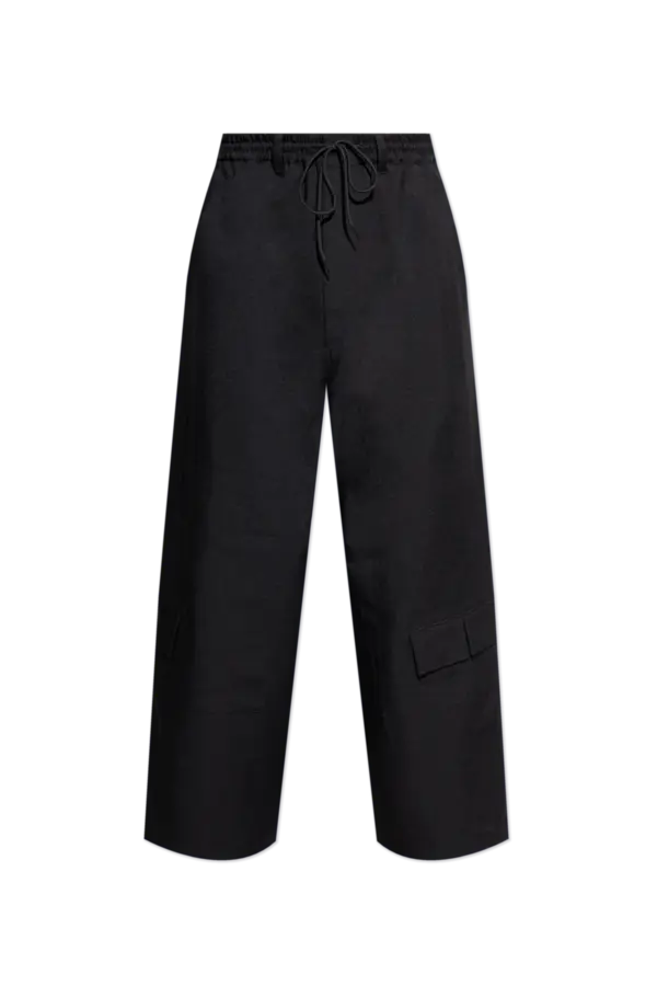 Y3 Oversized Wide-leg Trousers With Pockets