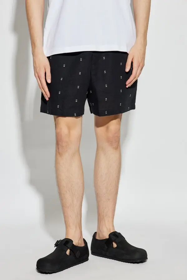 Rag & Bone Cotton-linen Blend Shorts