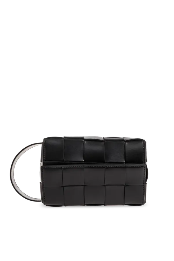 Bottega Veneta Intreccio Leather Handbag - Black