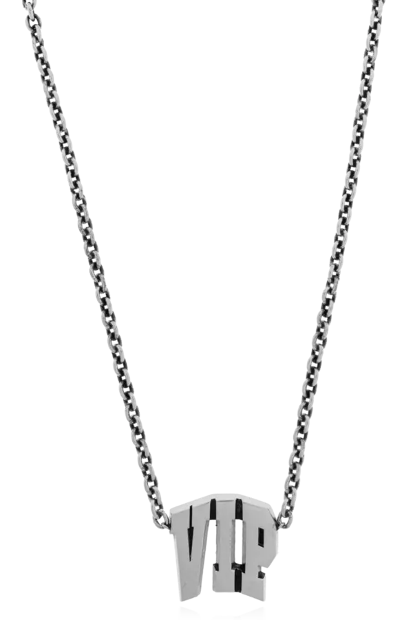 Balenciaga Vip Brass Necklace - Silver