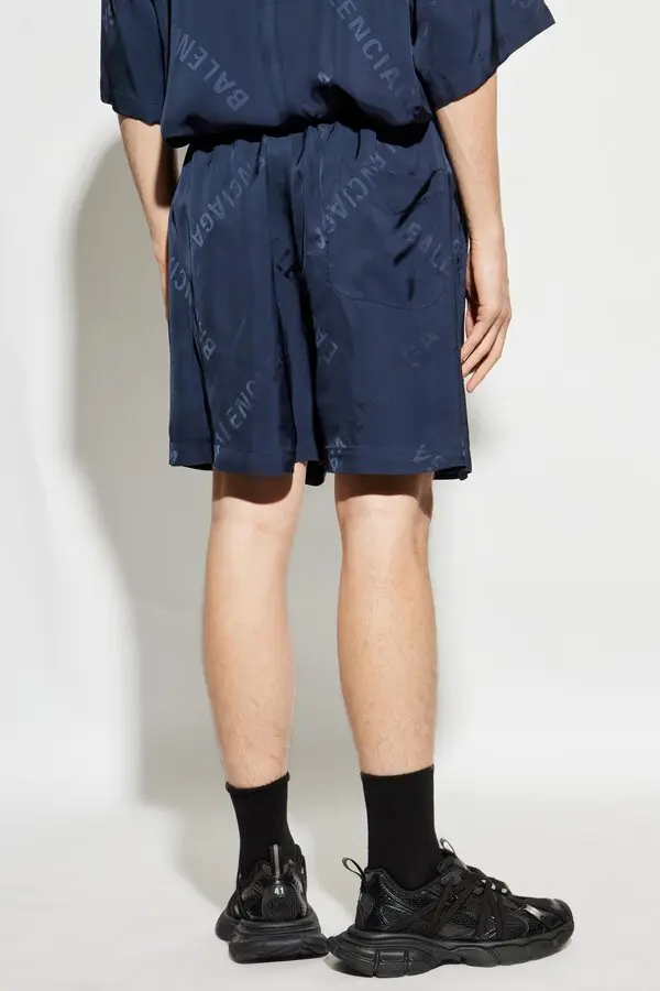 Balenciaga Monogram Viscose Shorts