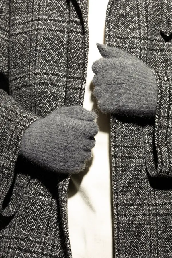Jacquemus Wool Gloves - Grey