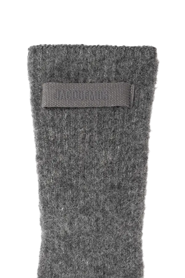 Jacquemus Wool Gloves - Grey