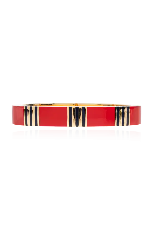 Tory Burch Enamelled Bracelet - Red