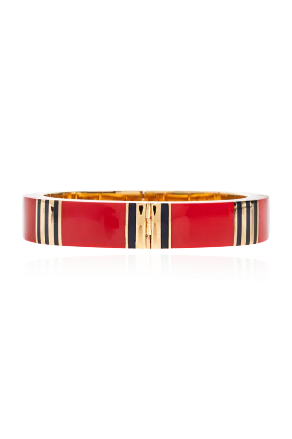 Tory Burch Enamelled Bracelet - Red