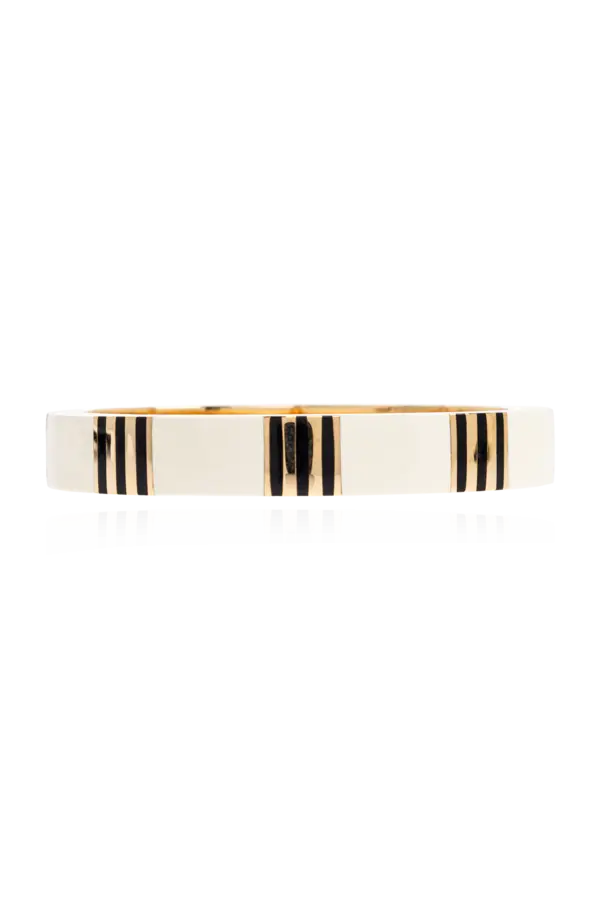 Tory Burch Enamelled Bracelet - White