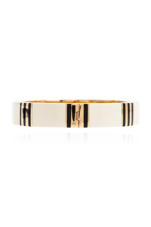 Tory Burch Enamelled Bracelet - White