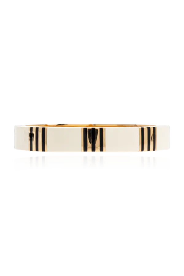 Tory Burch Enamelled Bracelet - White