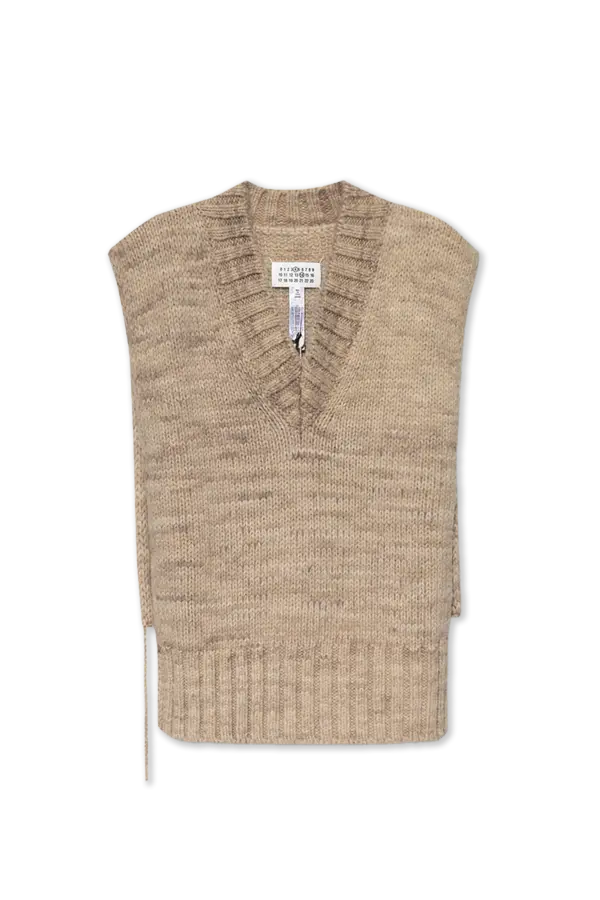 MAISON MARGIELA Wool-blend Vest - Beige
