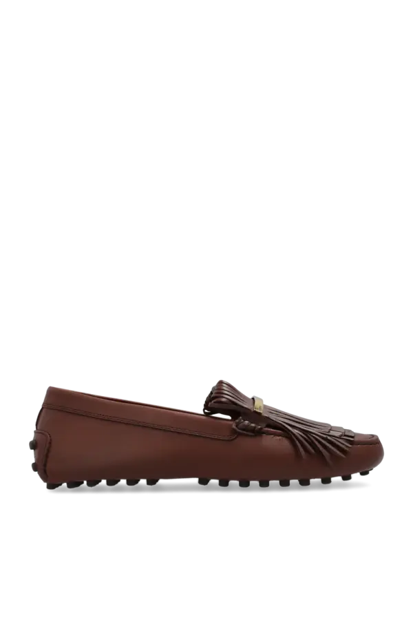 TOD’S Leather Loafers With Tassel Detail And Gommino Sole