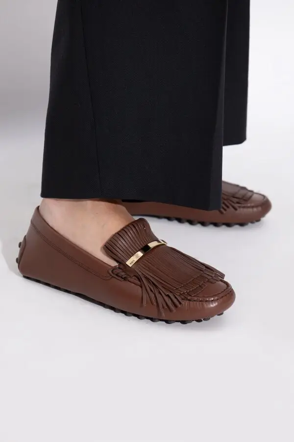 TOD’S Leather Loafers With Tassel Detail And Gommino Sole