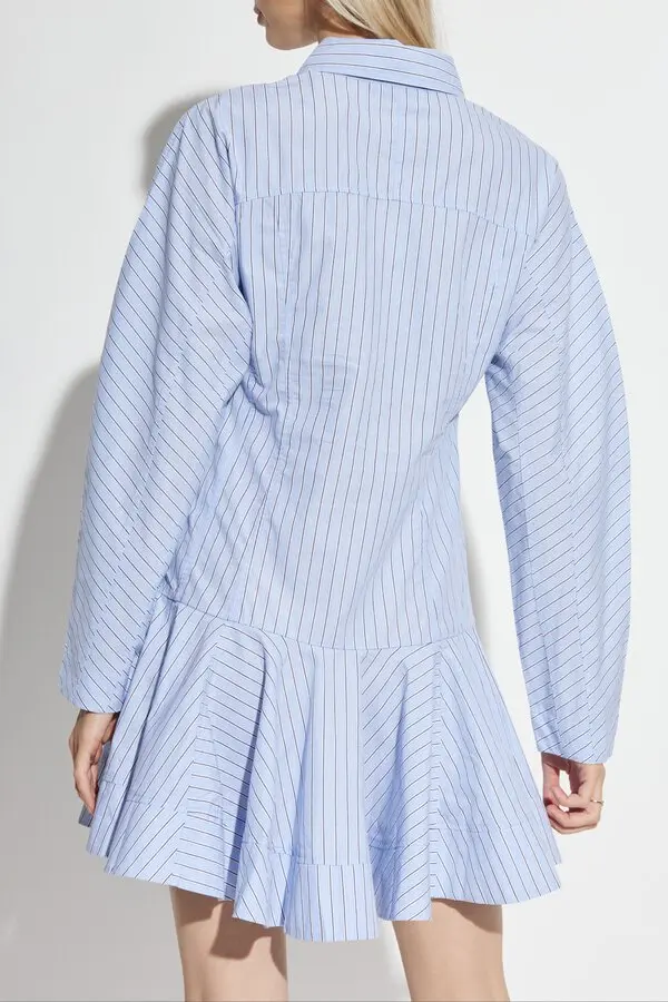 GANNI Striped Shirt Dress