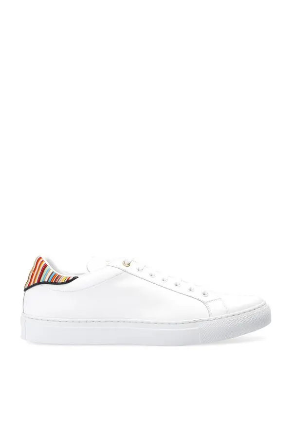 Paul Smith Logo Embossed Leather Sneakers