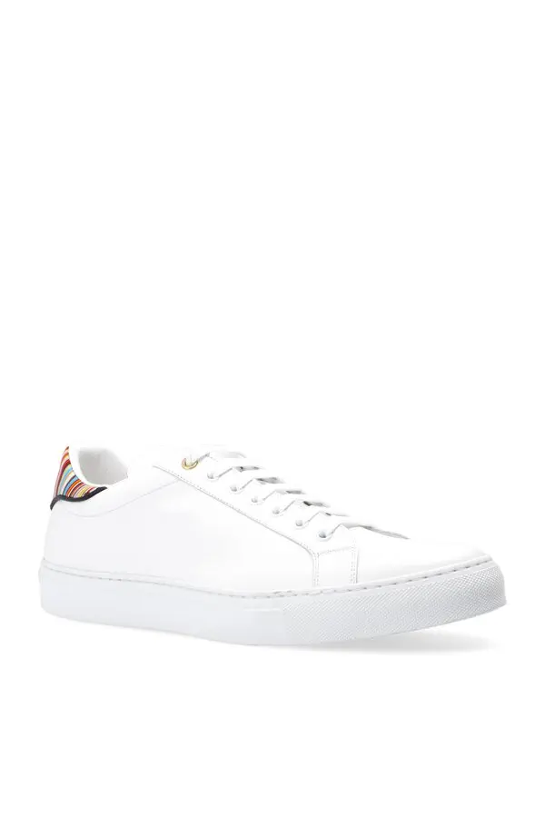 Paul Smith Logo Embossed Leather Sneakers