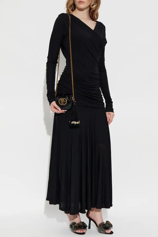 GANNI Draped Maxi Dress