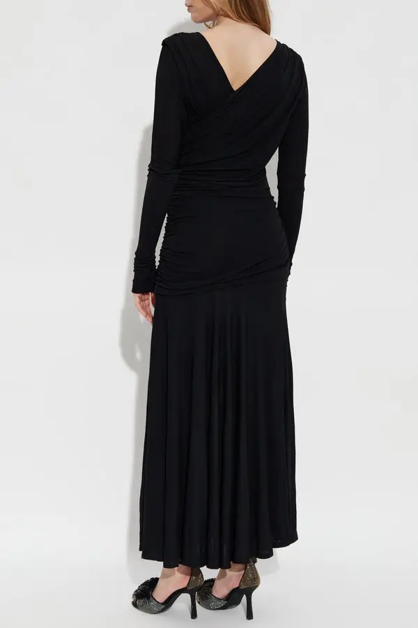 GANNI Draped Maxi Dress