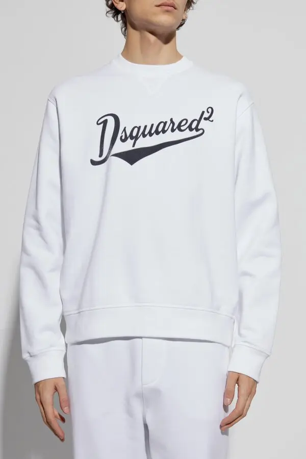 Dsquared2 Logo Velvet Finish Sweatshirt
