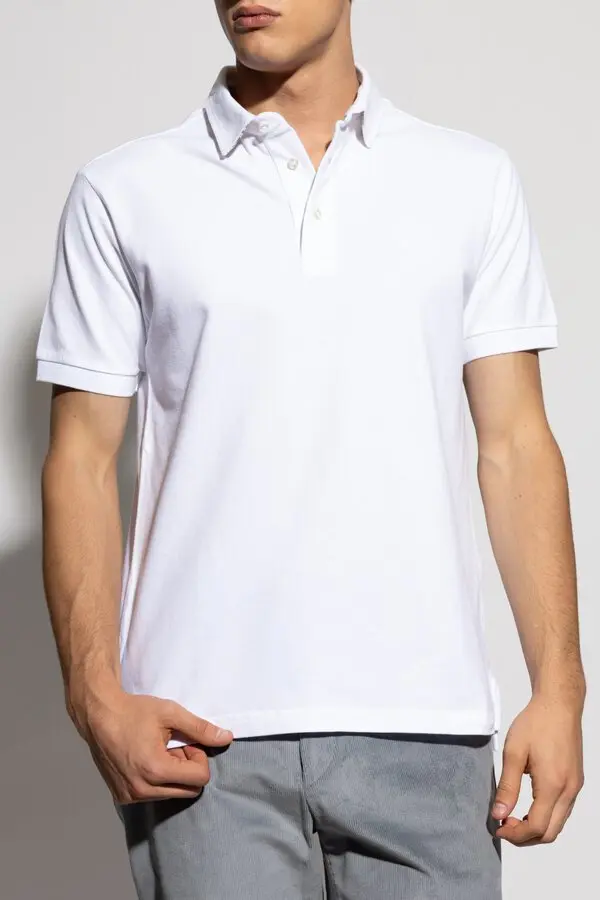 Etro Polo With Embroidered Logo - White
