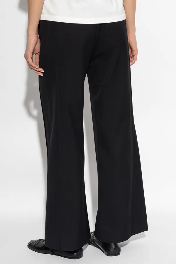 Victoria Beckham Wool-finished Trousers - Black