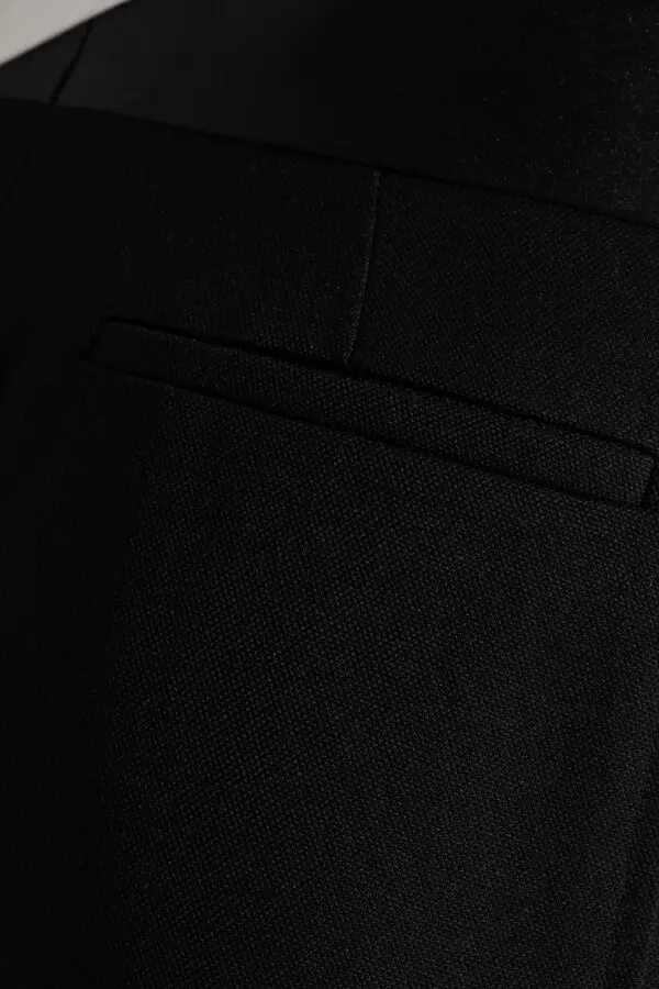 Victoria Beckham Wool-finished Trousers - Black