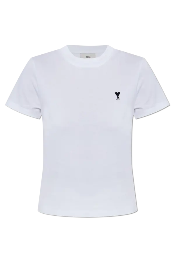AMI Paris Logo T-shirt - White
