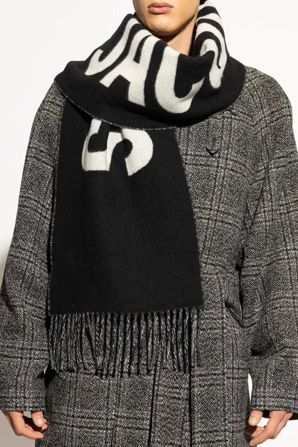 Jacquemus Wool Scarf With Logo