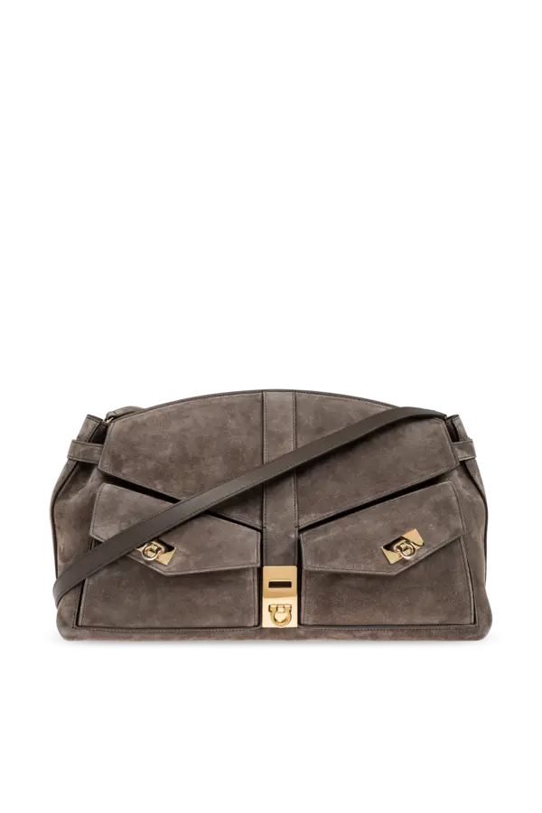 FERRAGAMO Shoulder Bag Hug Large - Grey