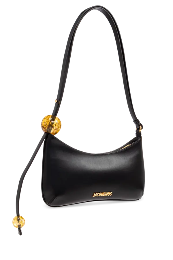 Jacquemus Bisou Perle Shoulder Bag - Black