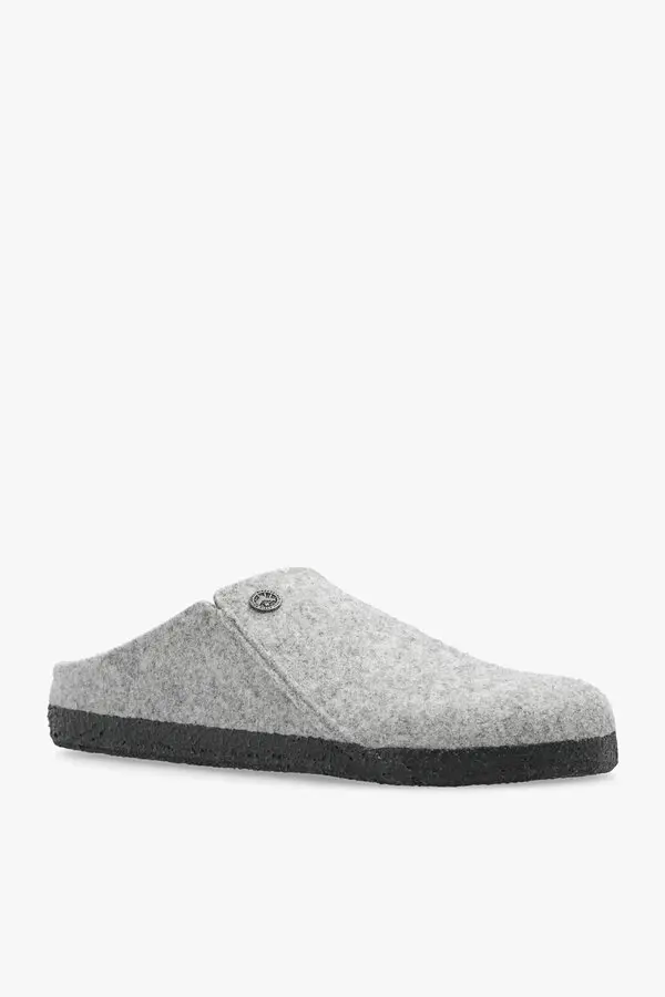 BIRKENSTOCK Zermatt Rivet Felt Slides - Grey