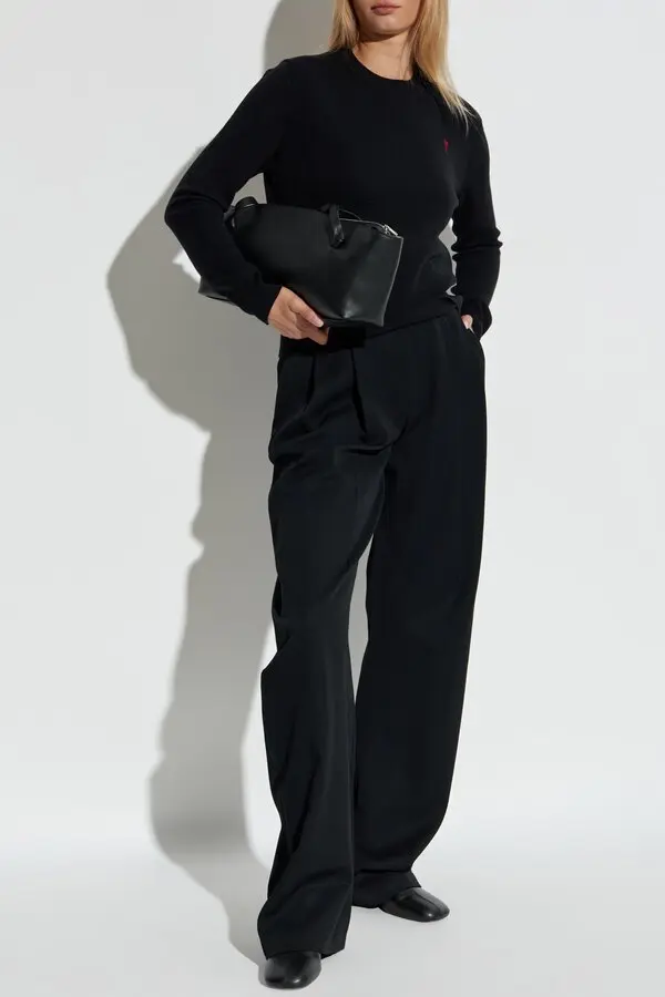 AMI Paris Wool Sweater - Black