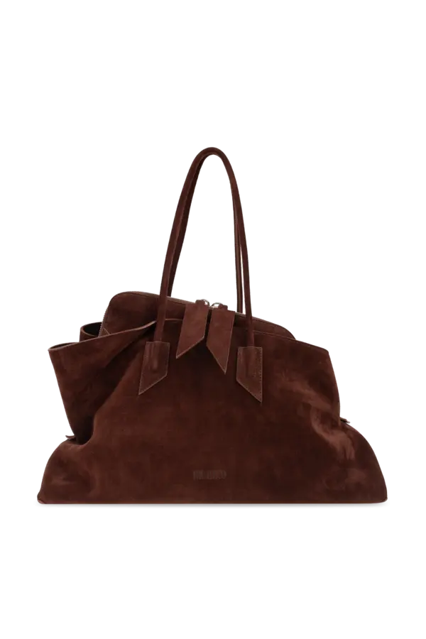 Attico La Passeggiata Suede Shopper Bag - Brown