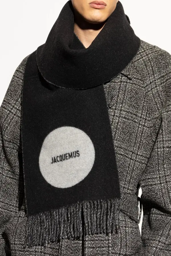 Jacquemus Wool Scarf With Logo