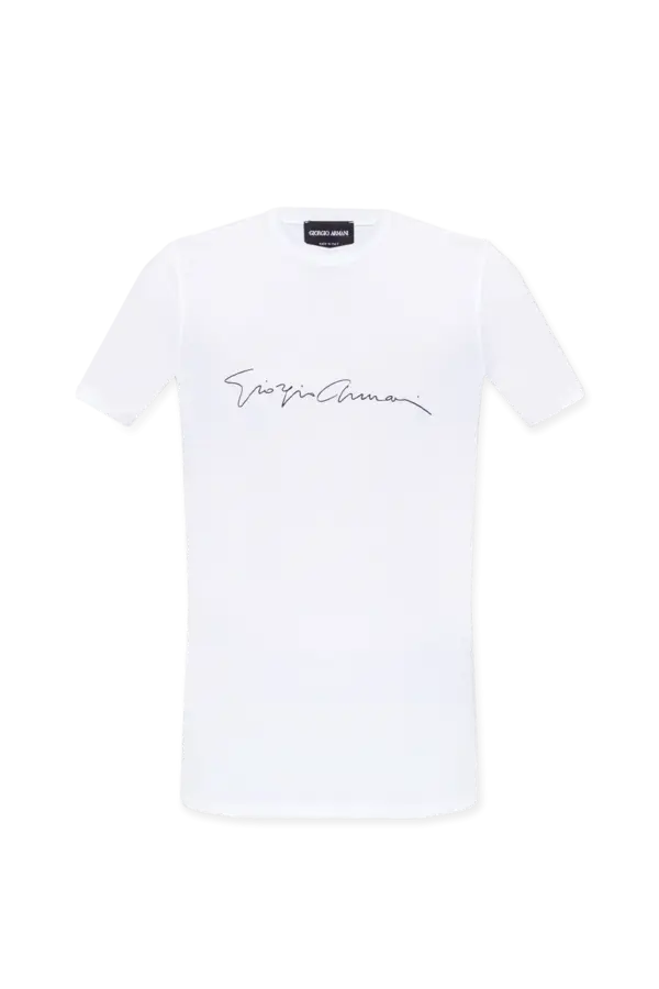 Giorgio Armani T-shirt With Logo - White