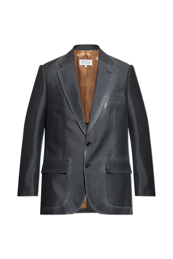 MAISON MARGIELA Blazer With Raw Finish - Grey