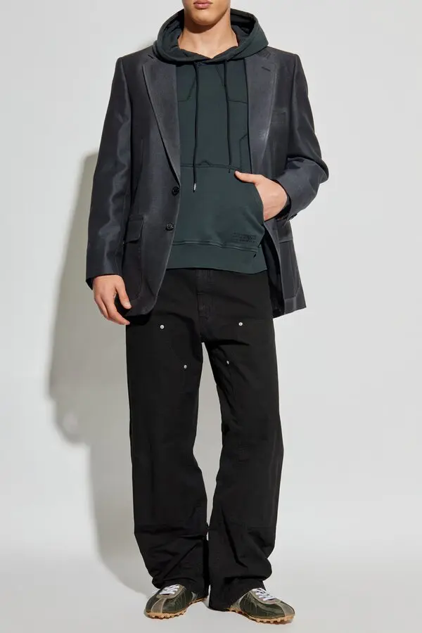 MAISON MARGIELA Blazer With Raw Finish - Grey