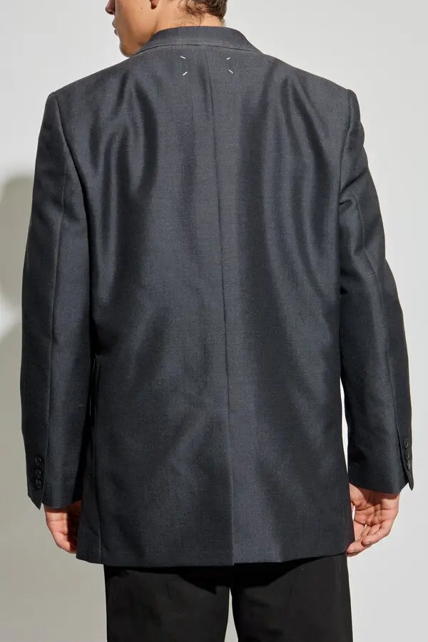 MAISON MARGIELA Blazer With Raw Finish - Grey