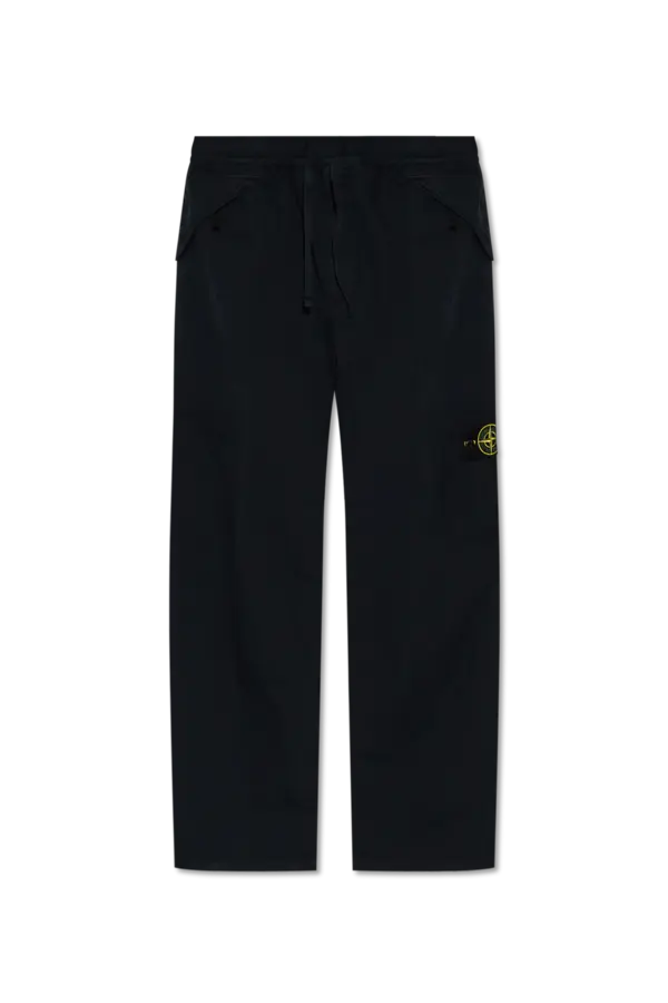 Stone Island Trousers With Multiple Pockets - Navy Blue