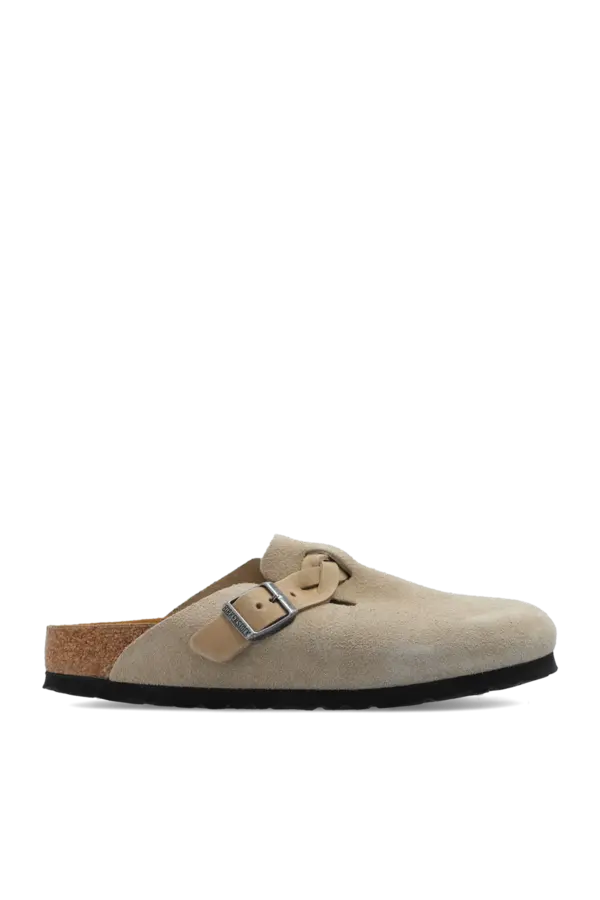 BIRKENSTOCK Boston Braided Slides - Beige