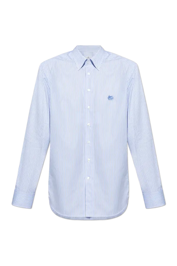 Etro Shirt With Stripe Pattern - Light Blue
