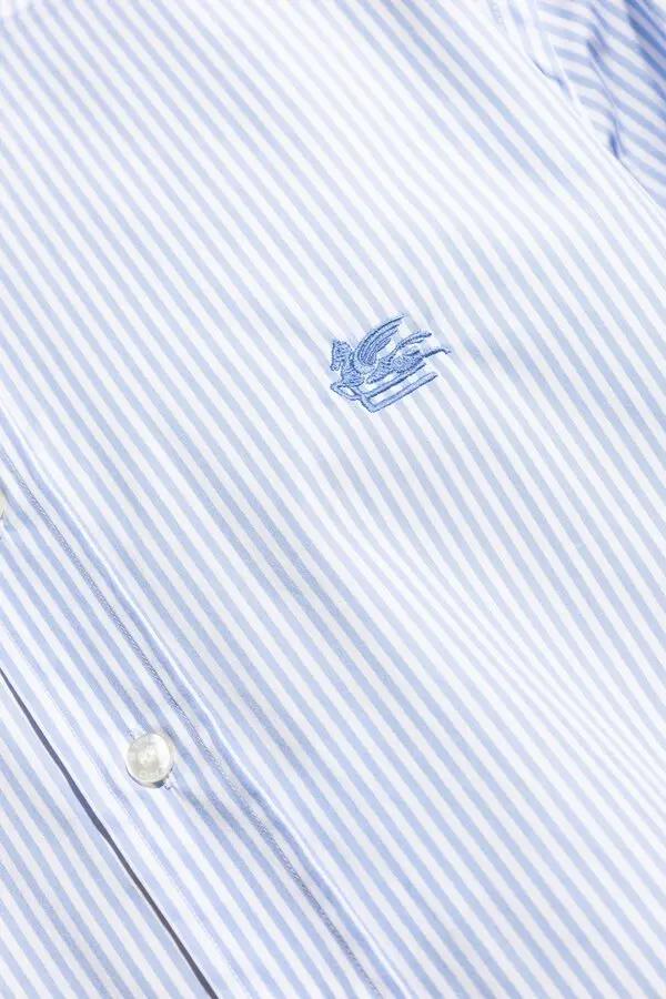 Etro Shirt With Stripe Pattern - Light Blue