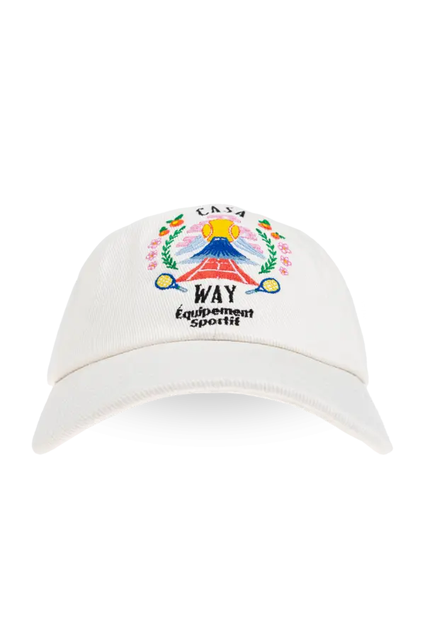 Casablanca Embroidered Baseball Cap - White