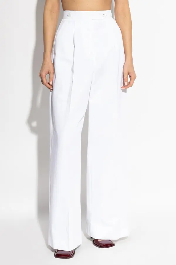Givenchy Pleated Wide-leg Trousers