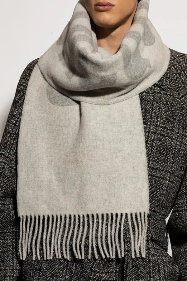 Jacquemus Wool Scarf With Logo